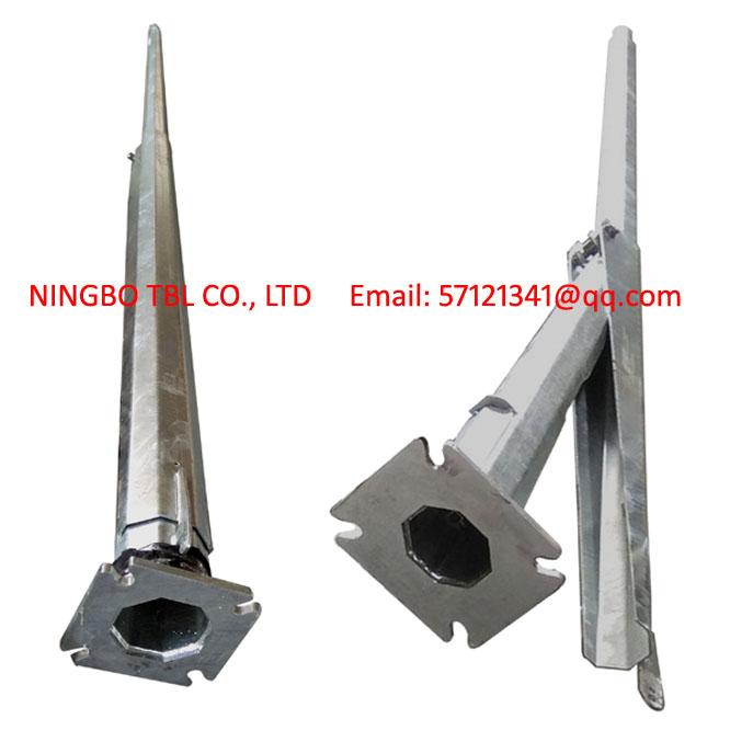 Hinged Lighting Poles, Mid-Hinged Lighting Columns, Mid-Hinged Metal ...